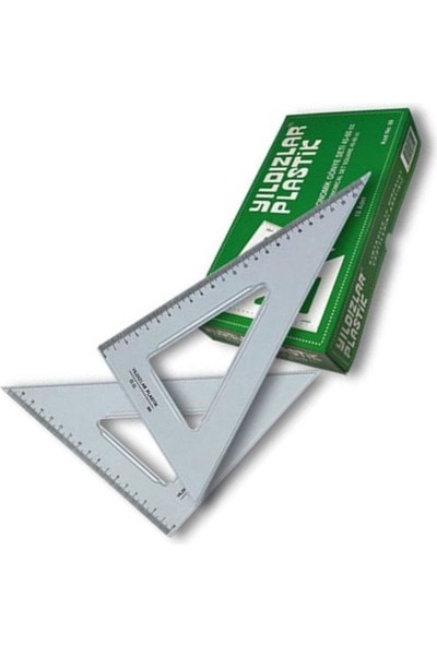 Yıldızlar Gönye 45 60 Plastik 2 Li Takım 26 cm Yıldızlar Gönye Takımı 1 Paket Orta Boy