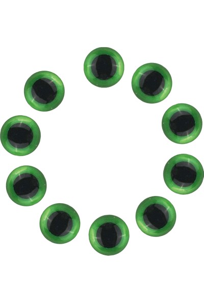 Dünya Yün Kristal Amigurumi Vidalı Renkli Göz Seti 5 Çift 16MM Yeşil Dünya Yün Kristal Amigurumi Vidalı Renkli Göz Seti 5 Çift 16MM Yeşil