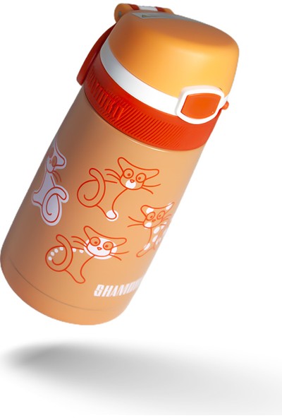 Uzspace Vagon Koyu Turuncu 350 ml Shambo Matara VGN2051