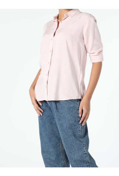 Colin's Pembe Kadın Gömlek U.kol