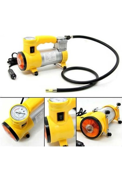 Mbois Hava Kompresörü Mini Şişirme ve Aydınlatma Araç Lastik Pompası