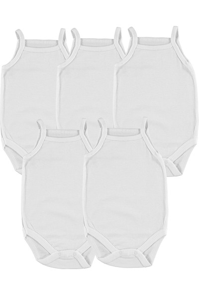 Hello Baby Hellobaby Bebek Basic Ribana Bisiklet Yaka 5li Ip Askılı Body - Beyaz Hello Baby Hellobaby Bebek Basic Ribana Bisiklet Yaka 5li Ip Askılı Body - Beyaz