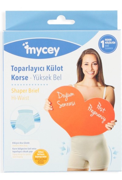 MYCey Doğum Sonrası Külot Korse Yüksek Bel