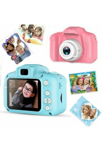 Hd Mini 1080P Kamera Çocuklar Için Dijital Fotoğraf Makinesi Cmr9 (Mavi)