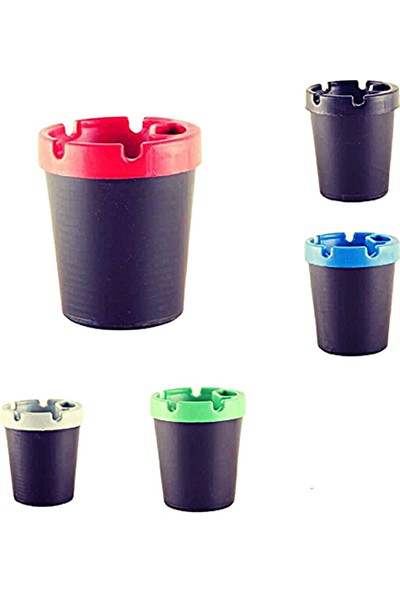 Matiat Ticaret 5 'li Plastik Yanmaz Kokusuz Küllük Çakmak Hediyeli