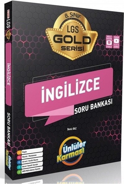 Ünlüler Karması 8.sınıf Gold Serisi Ingilizce Soru Bankası