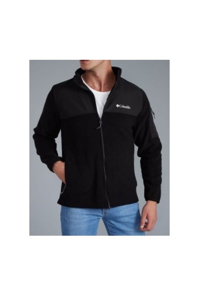 Columbia Erkek Siyah Fermuarlı Polar