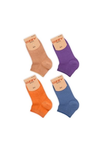 Ozzy Socks 4 Çift Bambu Kadın Dikişsiz Patik Çorap 4 Mevsim Dayanıklı Topuk ve Burun Açık Renkler Ozzy Socks 4 Çift Bambu Kadın Dikişsiz Patik Çorap 4 Mevsim Dayanıklı Topuk ve Burun Açık Renkler