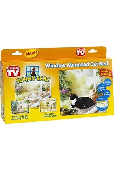 Kaktüs Kedi Kaktüskedi Cama Asılabilen Kedi Yatağı