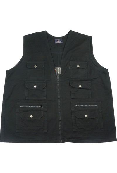 Dekons Büyük Beden Battal Boy Dekons Gabardin Yelek 72-84