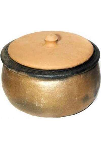 HERŞEYTOPRAKTAN Toprak Güveç 8-12 Kişilik (Kapaklı)