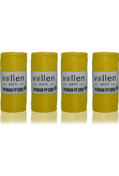 Vollen Yarn Polyester Makrome Ipi Supla Ipi Çanta Ipi Bileklik Ipi No:4 800 Gram 920METRE (4 Adet) Vollen Yarn Polyester Makrome Ipi Supla Ipi Çanta Ipi Bileklik Ipi No:4 800 Gram 920METRE (4 Adet)