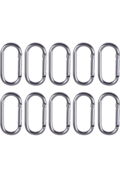 Homyl 10X Kilitleme Karabina Klipsi Snap Kanca Bahar Karabiner Küçük Anahtarlık Gümüş (Yurt Dışından) Homyl 10X Kilitleme Karabina Klipsi Snap Kanca Bahar Karabiner Küçük Anahtarlık Gümüş (Yurt Dışından)
