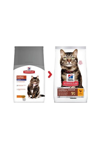 Hills Hairball Indoor Tavuklu Tüy Yumağı Önleyici Yaşlı Kedi Maması 1,5kg