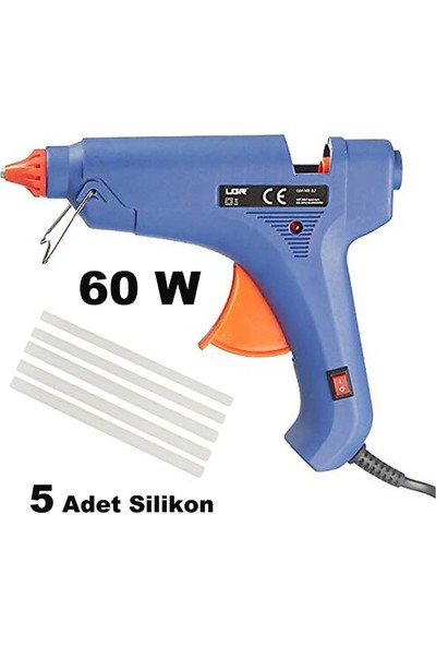 Hobialem 60 Watt, Silikon Tabancası, 5 Adet Mum Silikon, Sıcak Yapıştırıcı, Anahtarlı Hobialem 60 Watt, Silikon Tabancası, 5 Adet Mum Silikon, Sıcak Yapıştırıcı, Anahtarlı
