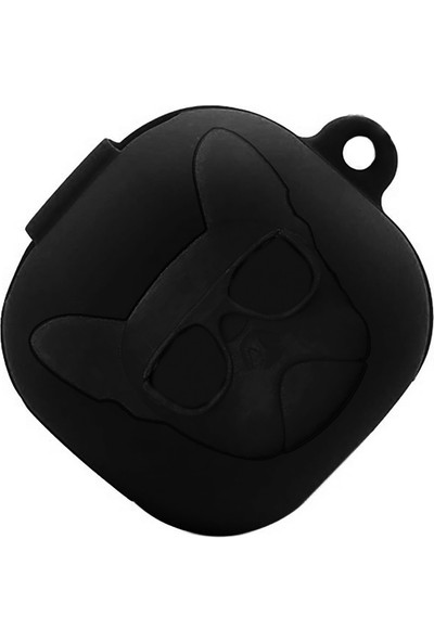 Microsonic Samsung Galaxy Buds 2 Kılıf French Bulldog Siyah
