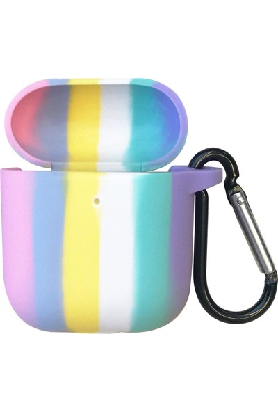 Microsonic Apple Airpods 1. Nesil / 2. Nesil Kılıf Painted Rainbow Pattern Renkli Microsonic Apple Airpods 1. Nesil / 2. Nesil Kılıf Painted Rainbow Pattern Renkli
