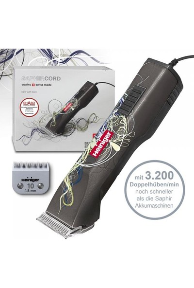 Heiniger Saphir Cord Evcil Hayvan Kırkma Makinesi