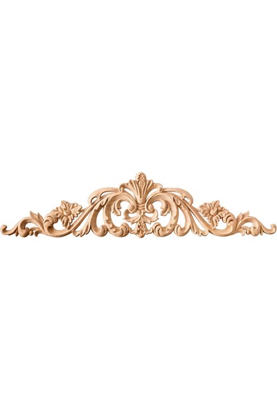 Altın İş 40 x 7,5 x 1 cm Ahşap Oymalı Boyanabilir Dekoratif Taç Motif Aplik Altın İş 40 x 7,5 x 1 cm Ahşap Oymalı Boyanabilir Dekoratif Taç Motif Aplik