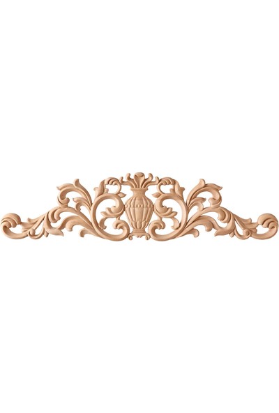 Altın İş 40 x 9,5 x 1 cm Ahşap Oymalı Boyanabilir Dekoratif Taç Motif Aplik Altın İş 40 x 9,5 x 1 cm Ahşap Oymalı Boyanabilir Dekoratif Taç Motif Aplik