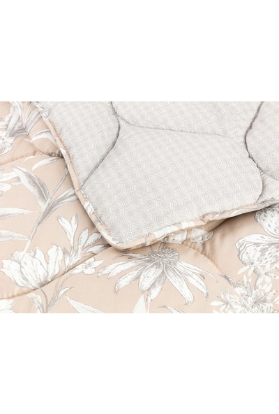 Madame Coco Antibes Tek Kişilik Micro Yorgan - Bej/gri