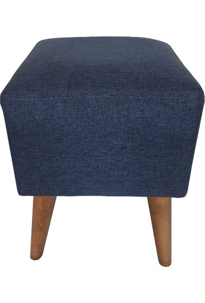 Missworble Lacivert Kare Puf