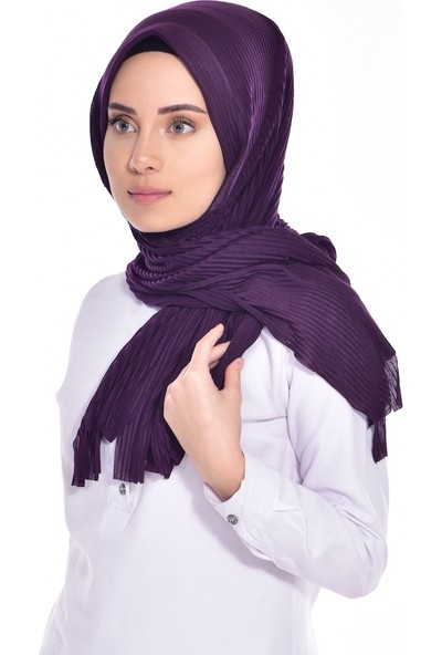 Miray Piliseli Pratik Penye Hazır Şal Mürdüm - Yeni Model Tesettür Giyim Miray Piliseli Pratik Penye Hazır Şal Mürdüm - Yeni Model Tesettür Giyim
