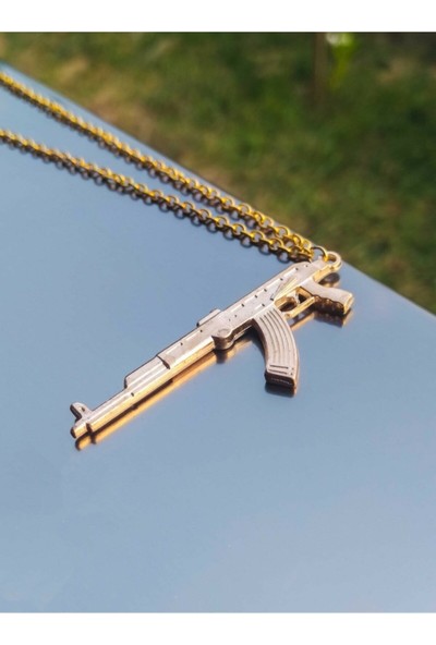 The Collection The Collection altın Renk Keleş Ak-47 Erkek Kolye The Collection The Collection altın Renk Keleş Ak-47 Erkek Kolye