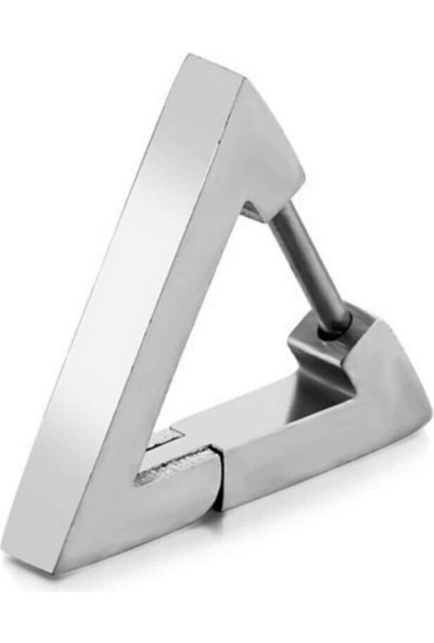 The Collection The Collection unisex Triagle Titanyum Gümüş Üçgen Çelik Küpe The Collection The Collection unisex Triagle Titanyum Gümüş Üçgen Çelik Küpe