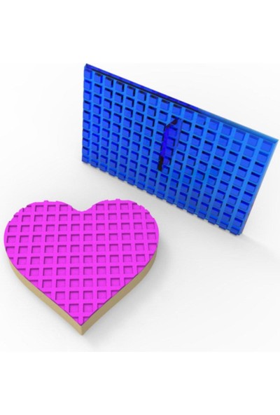 Pastaland Şeker Hamuru Baskı Dekor Ütüsü Kare Pastaland Şeker Hamuru Baskı Dekor Ütüsü Kare