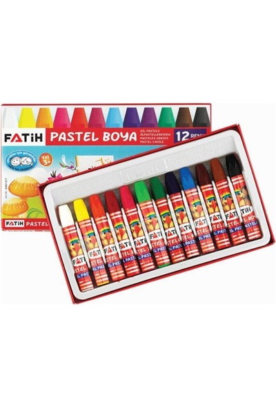 Fatih Pastel Boya 12 Renk Canlı Renkler Fatih Pastel Boya 12 Renk Canlı Renkler