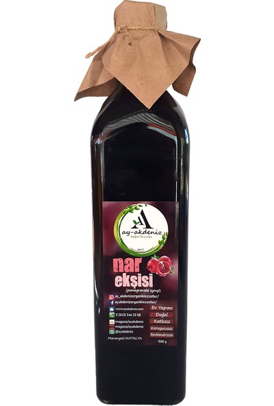 Ay Akdeniz -Nar Ekşisi Ev Yapımı 1,5 kg