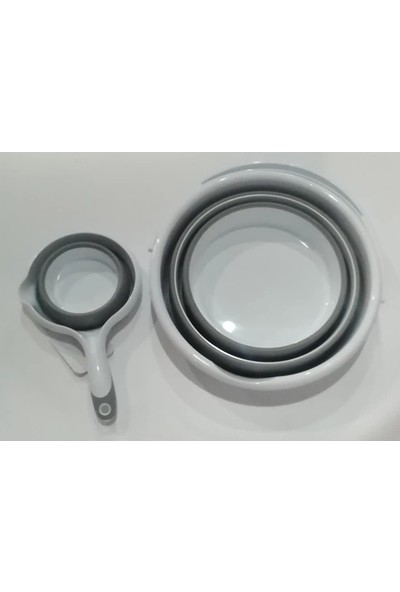 Cha Katlanır Katlanabilir Kova ve Maşrapa