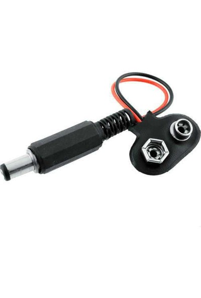 Cnl 9V Pil Başlığı 9 Volt Dişi Pil Soketli Erkek Jaklı Kablo Cnl 9V Pil Başlığı 9 Volt Dişi Pil Soketli Erkek Jaklı Kablo