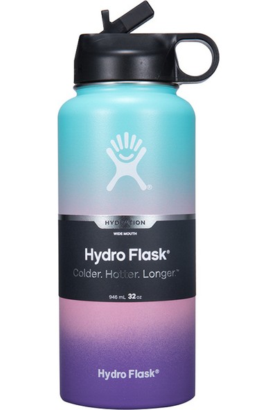 Hydro Flask Paslanmaz Çelik Açık Spor Yalıtımlı Su Şişesi Degrade Renk 946 ml (Yurt Dışından)