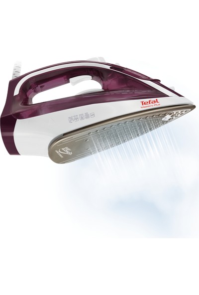 Tefal FV1843 Maestro Plus Buharlı Ütü 2400 W [ Beyaz - Mor ] - 4300006009
