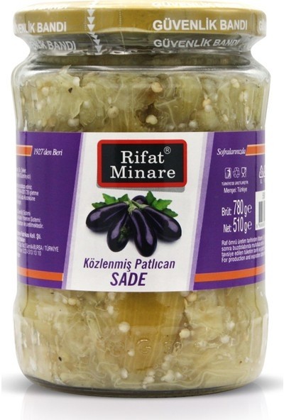 Rifat Minare Közlenmiş Patlıcan Sade 580 gr Rifat Minare Közlenmiş Patlıcan Sade 580 gr