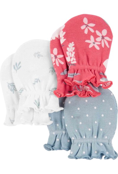 Carter's Layette Kız Bebek 3'lü Eldiven