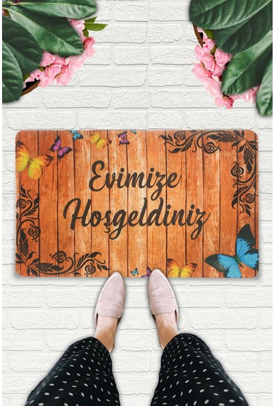 B&m Store Dekoratif Çok Amaçlı Iç ve Dış Mekan Kapı Önü Mutfak Banyo Paspası