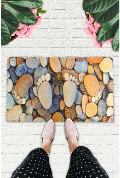 B&m Store Dekoratif Çok Amaçlı Iç ve Dış Mekan Kapı Önü Mutfak Banyo Paspası