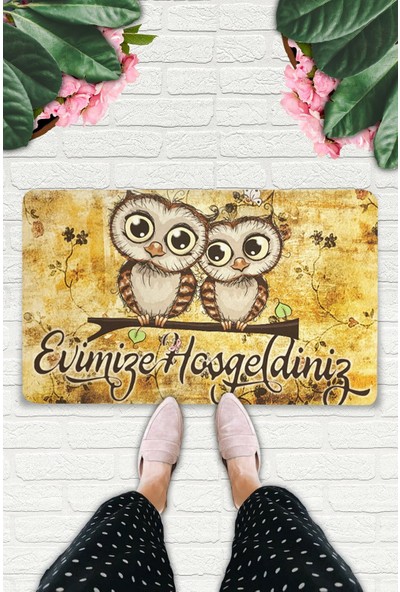 B&m Store Dekoratif Çok Amaçlı Iç ve Dış Mekan Kapı Önü Mutfak Banyo Paspası