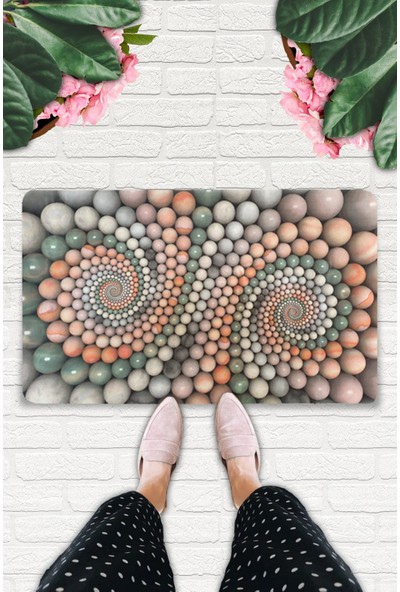 B&m Store Dekoratif Çok Amaçlı Iç ve Dış Mekan Kapı Önü Mutfak Banyo Paspası