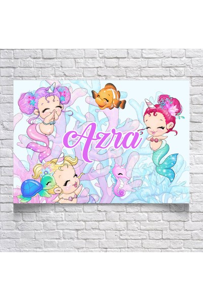 Sare Design Deniz Kızı Temalı Doğum Günü Parti Afişi Sare Design Deniz Kızı Temalı Doğum Günü Parti Afişi