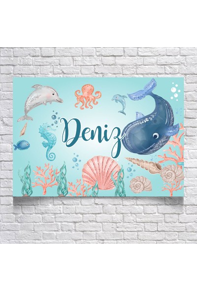 Sare Design Yunus Temalı Doğum Günü Parti Afişi