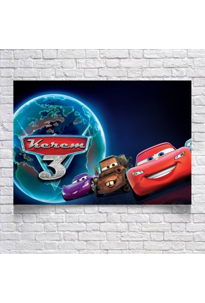 Sare Design Cars Temalı Doğum Günü Parti Afişi 50 x 70 cm