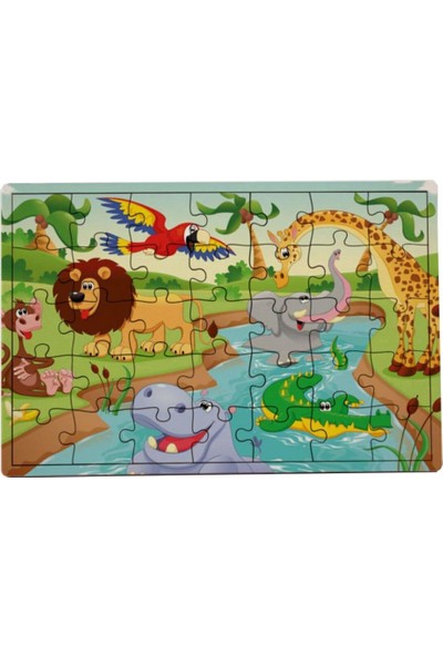 Woody Life Woodylife Nehir Yüzen Hayvanlar 35 Parça Puzzle Yapboz Eğitici Çocuk Oyuncak Woody Life Woodylife Nehir Yüzen Hayvanlar 35 Parça Puzzle Yapboz Eğitici Çocuk Oyuncak
