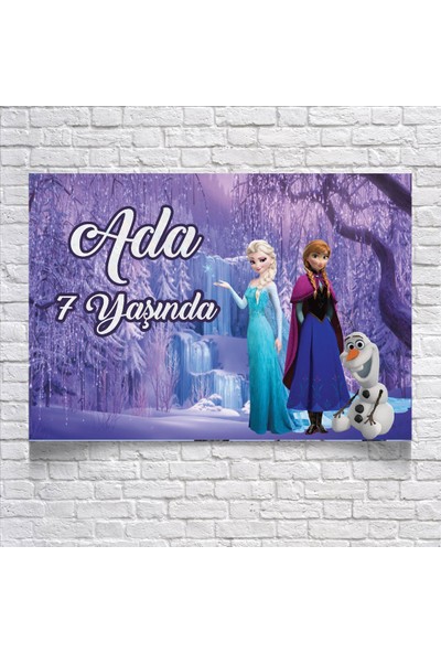 Sare Design Frozen Elsa Temalı Doğum Günü Parti Afişi Sare Design Frozen Elsa Temalı Doğum Günü Parti Afişi