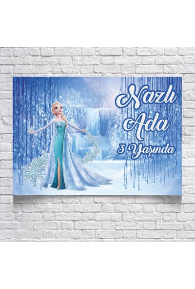 Sare Design Frozen Elsa Temalı Doğum Günü Parti Afişi Sare Design Frozen Elsa Temalı Doğum Günü Parti Afişi