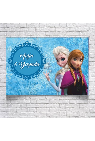 Sare Design Frozen Elsa Temalı Doğum Günü Parti Afişi Sare Design Frozen Elsa Temalı Doğum Günü Parti Afişi