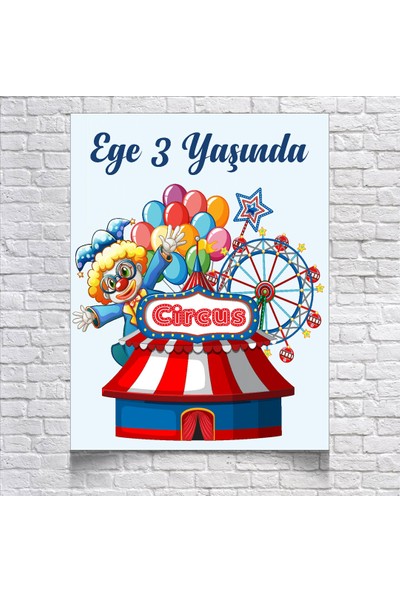Sare Design Sirk Temalı Doğum Günü Parti Afişi Sare Design Sirk Temalı Doğum Günü Parti Afişi